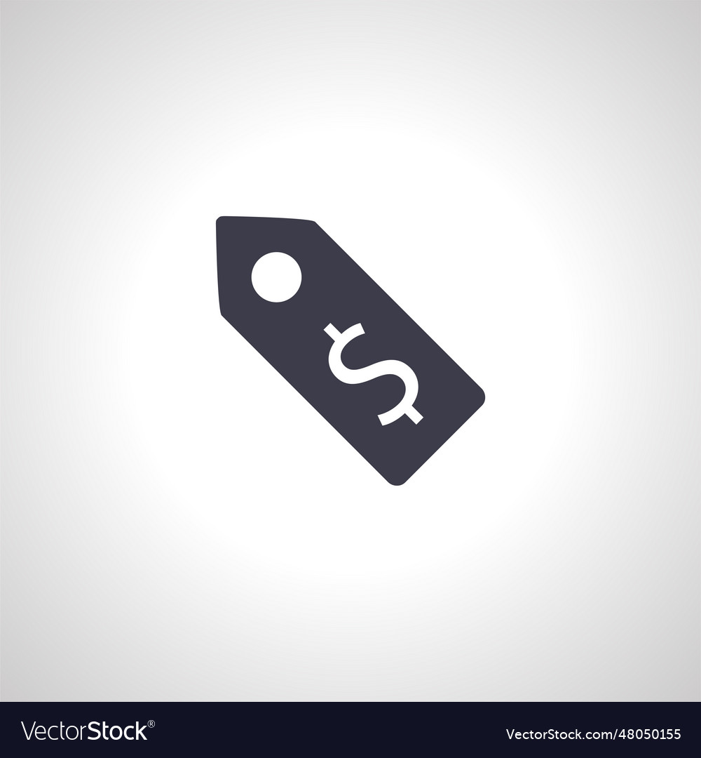 Price tag sale sign label icon store tag isolated Vector Image