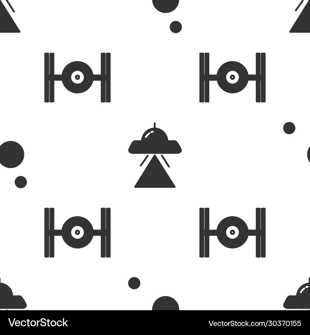 Set solar system ufo flying spaceship and cosmic Vector Image