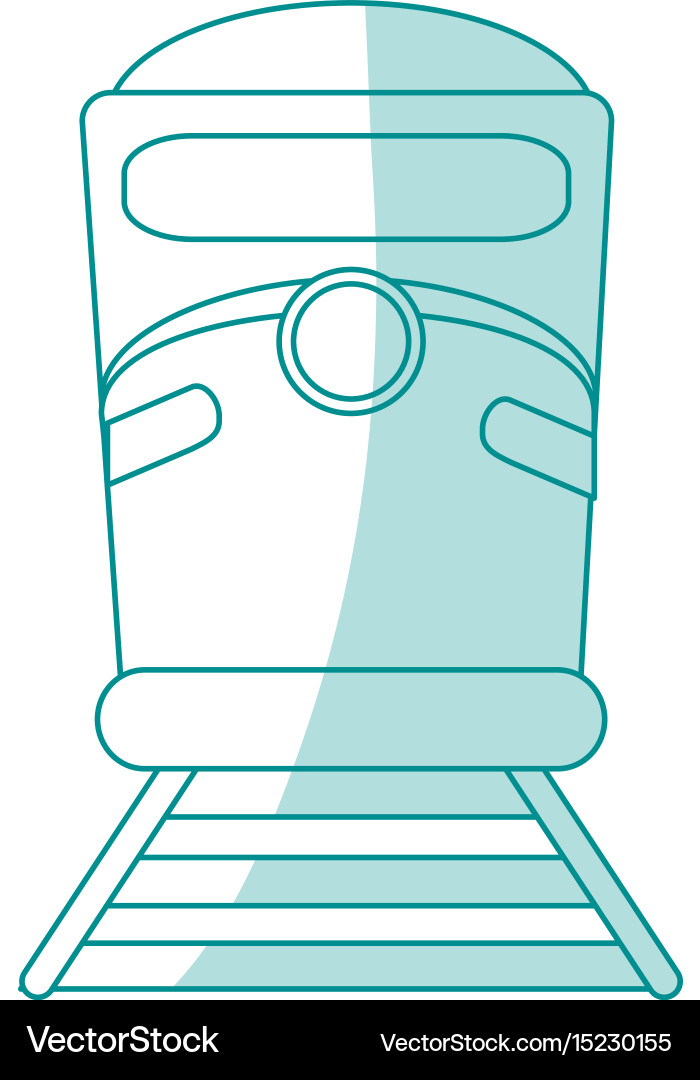 Train shadow Royalty Free Vector Image - VectorStock