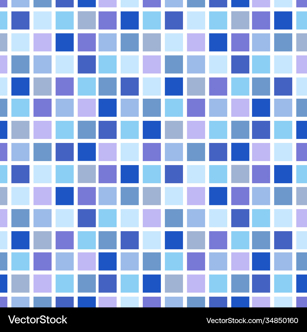 Blue mosaic tiles texture background tiles made Vector Image