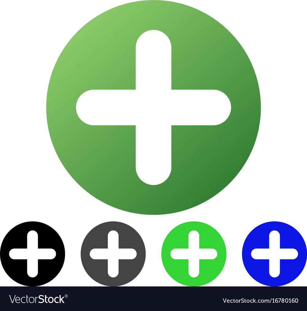 Create flat gradient icon Royalty Free Vector Image