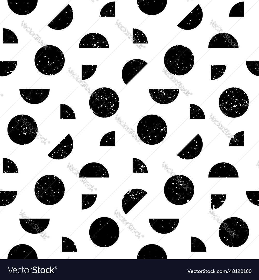 Geometric Polka Dot Seamless Pattern Royalty Free Vector