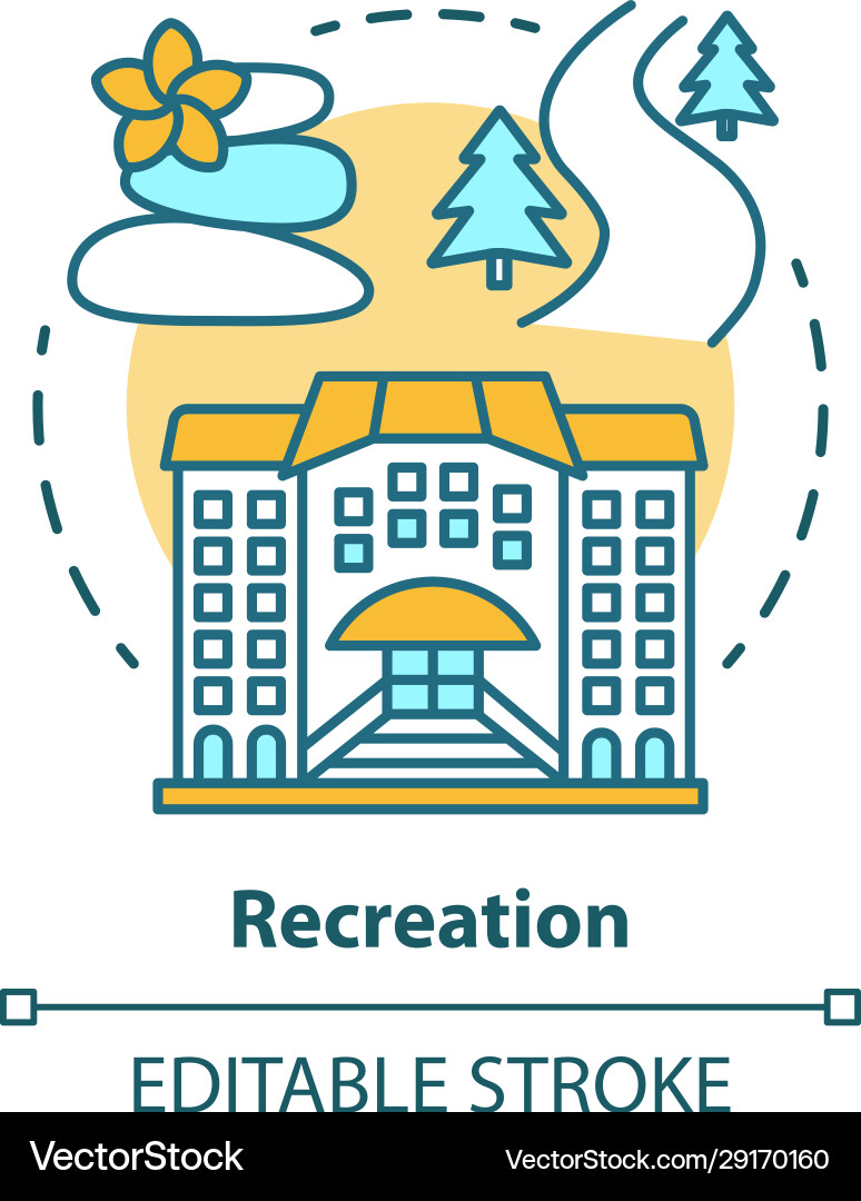 Recreation concept icon urban and outdoors Vector Image