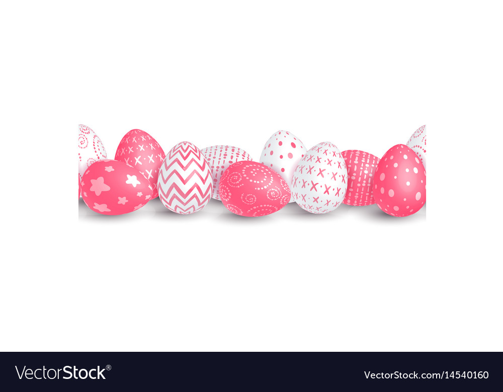 Seamless easter border Royalty Free Vector Image
