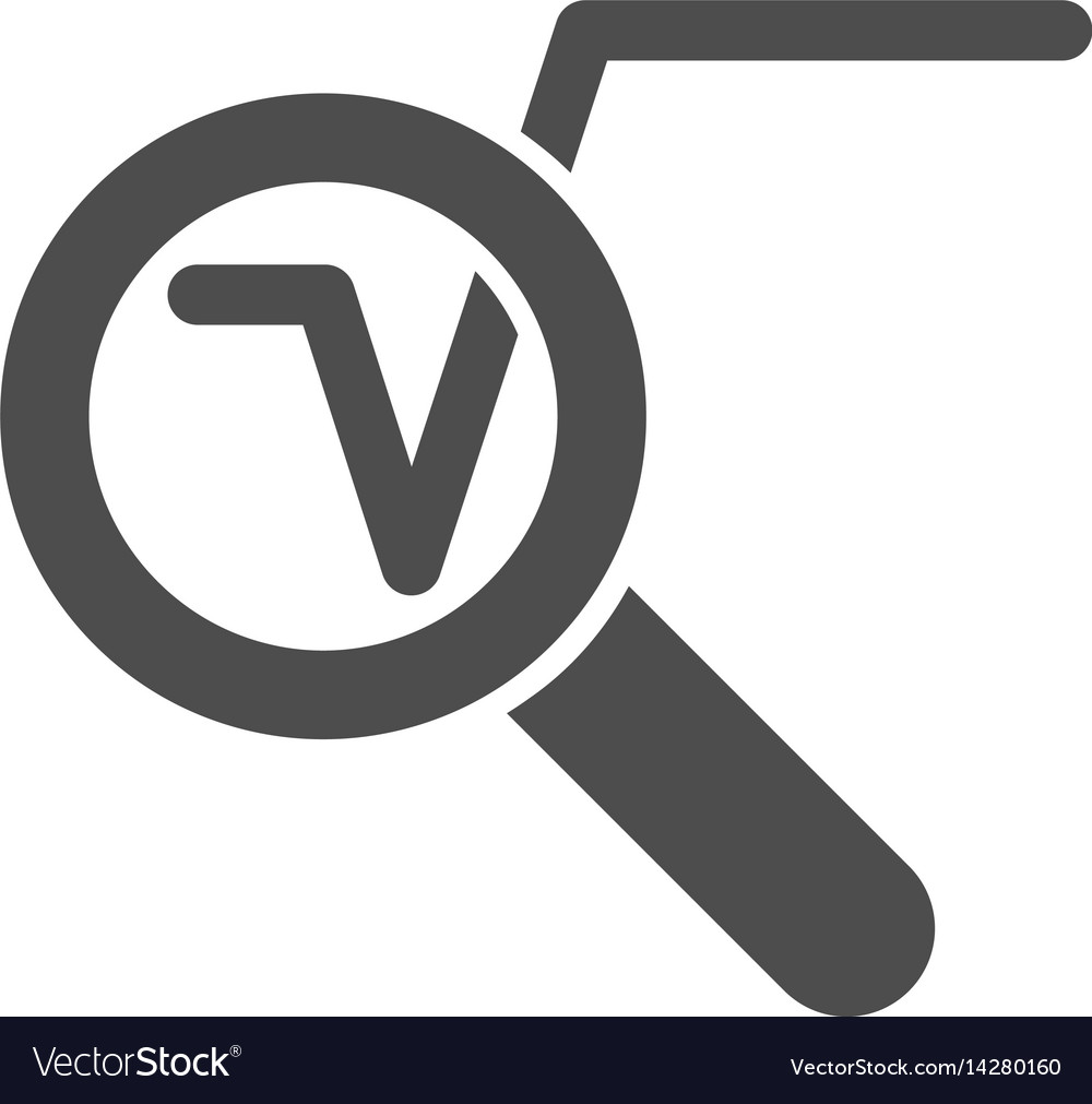 Search math solution icon Royalty Free Vector Image