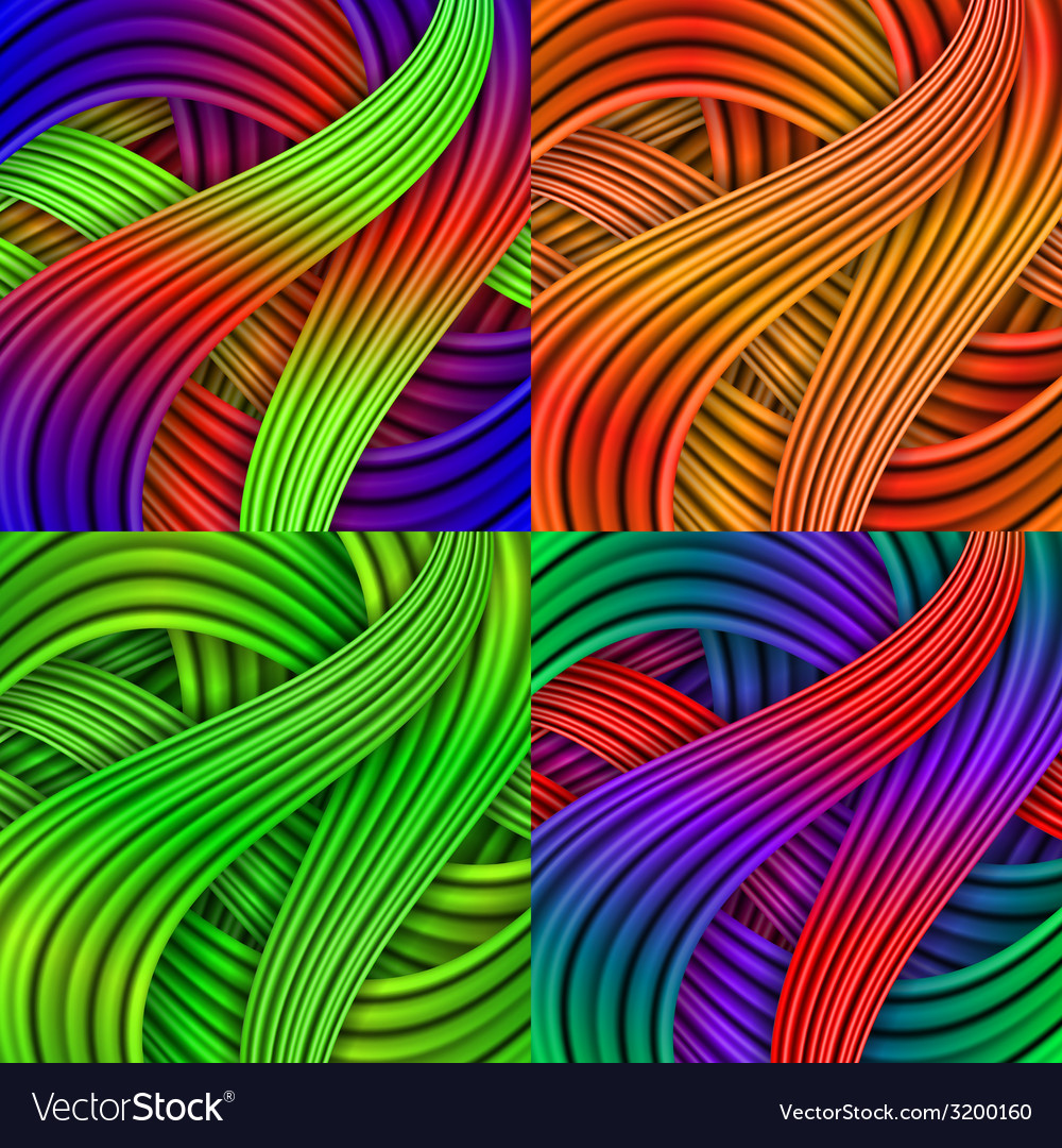 Set colorful striped backgrounds Royalty Free Vector Image