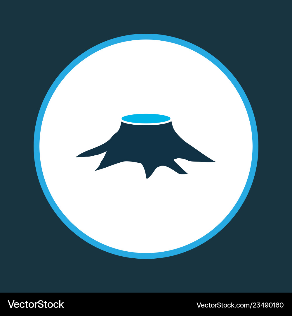 Stump icon colored symbol premium quality Vector Image