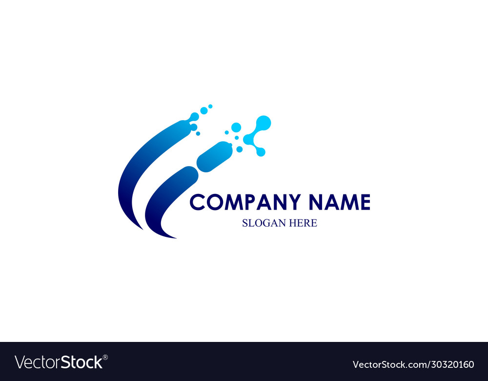 Technology logo solution concept Royalty Free Vector Image