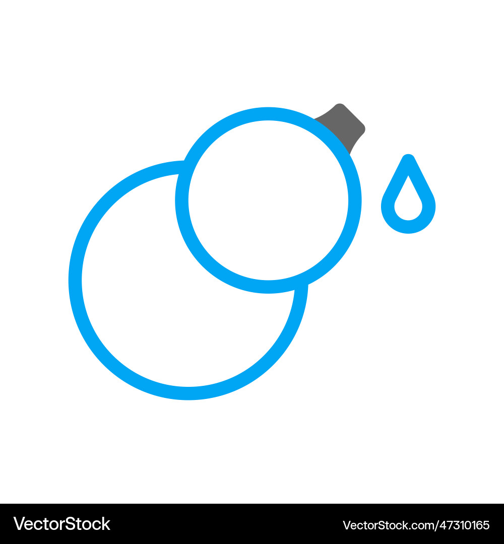 Calabash icon duotone blue grey colour style Vector Image