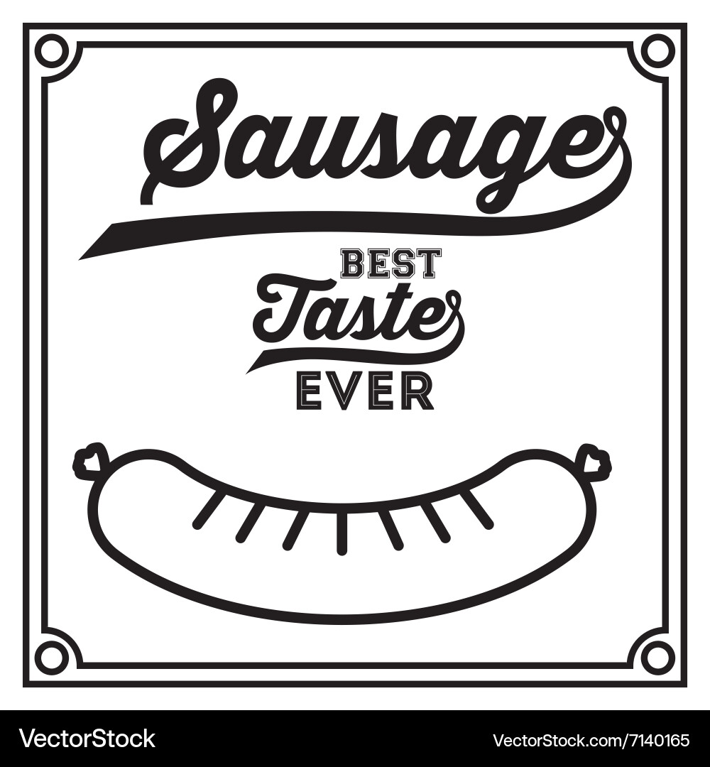 Delicious sausage design Royalty Free Vector Image