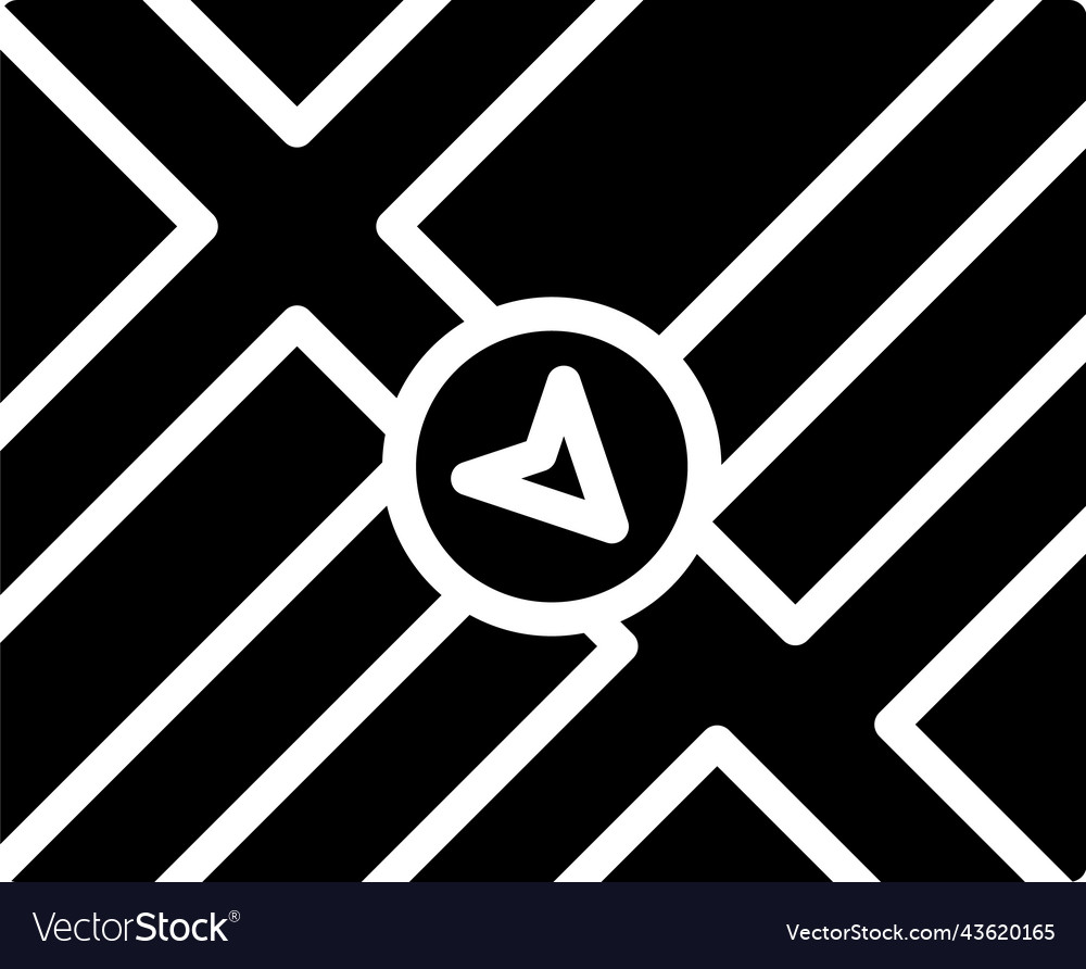 Map navigation icon location Royalty Free Vector Image