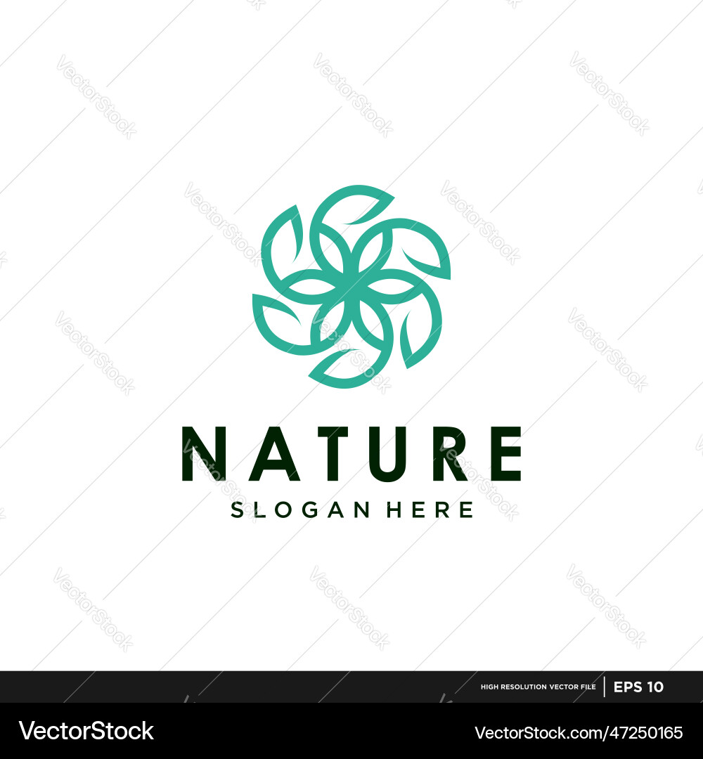 Minimalist logo concept concept line art Vector Image