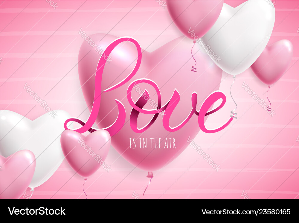 Postcard with a unique lettering love Royalty Free Vector