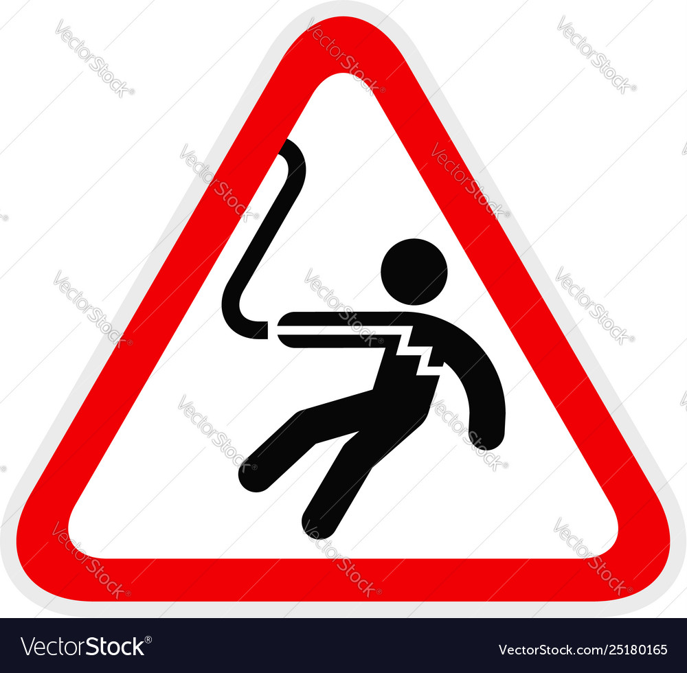 Triangular yellow warning hazard symbol Royalty Free Vector Triangular yellow warning hazard symbol Royalty Free Vector