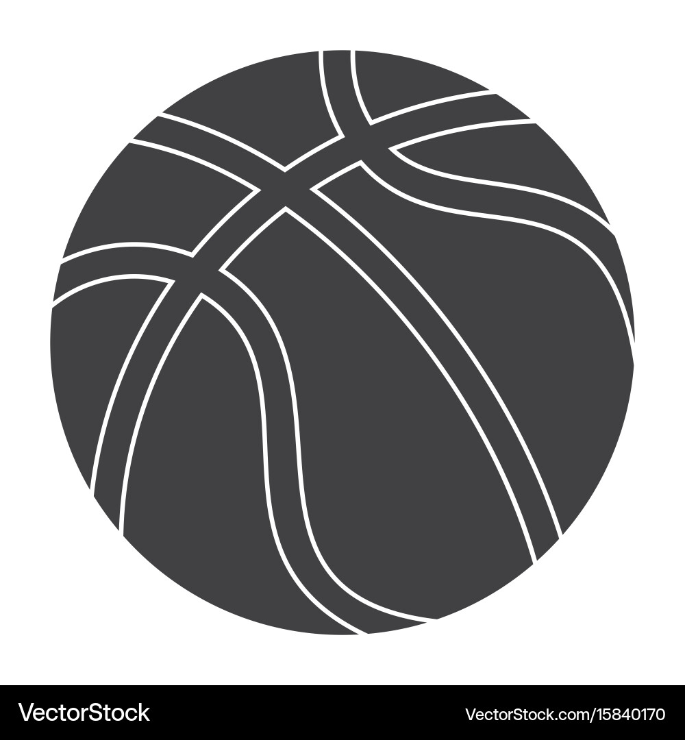 Basketball silhouette Royalty Free Vector Image