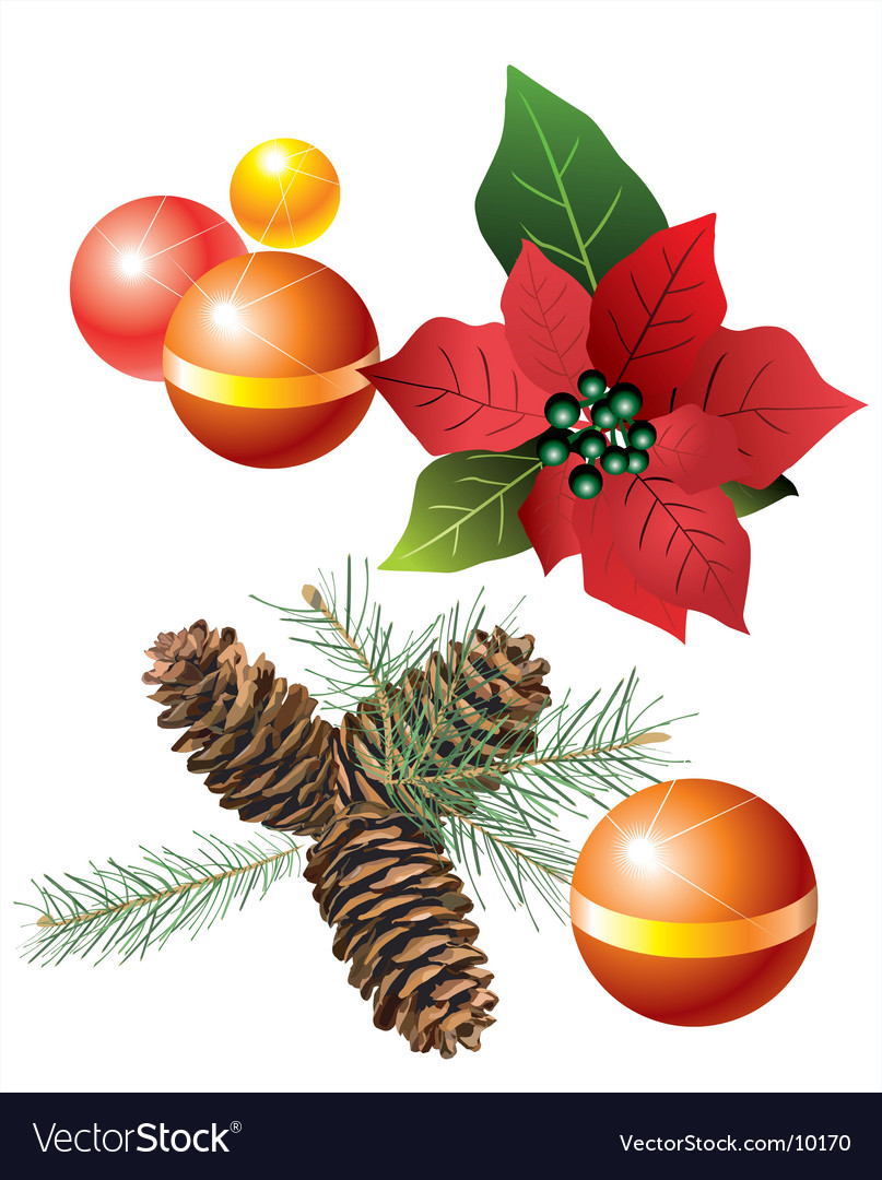 Christmas design elements Royalty Free Vector Image