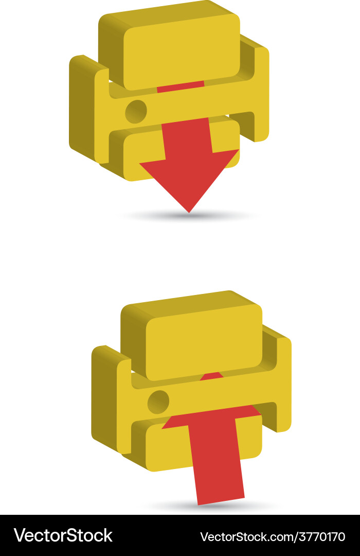 Download And Upload Icons 35 Royalty Free Vector Image