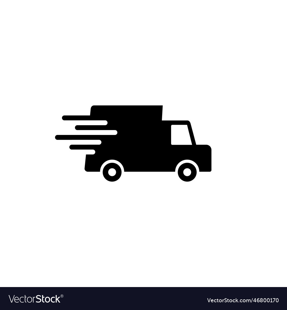 Fast shipping delivery truck icon delivery truck Vector Image