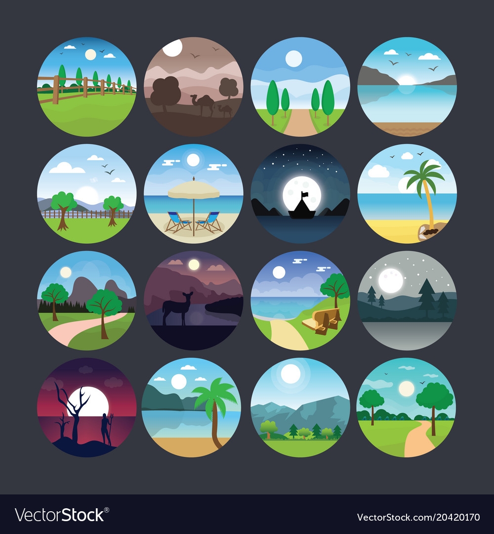 Landscape 6 Royalty Free Vector Image - VectorStock