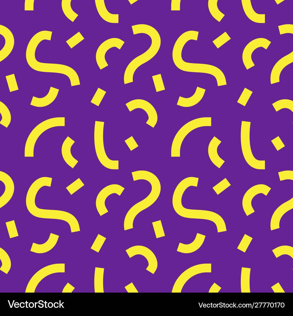 Memphis style seamless pattern banner template Vector Image