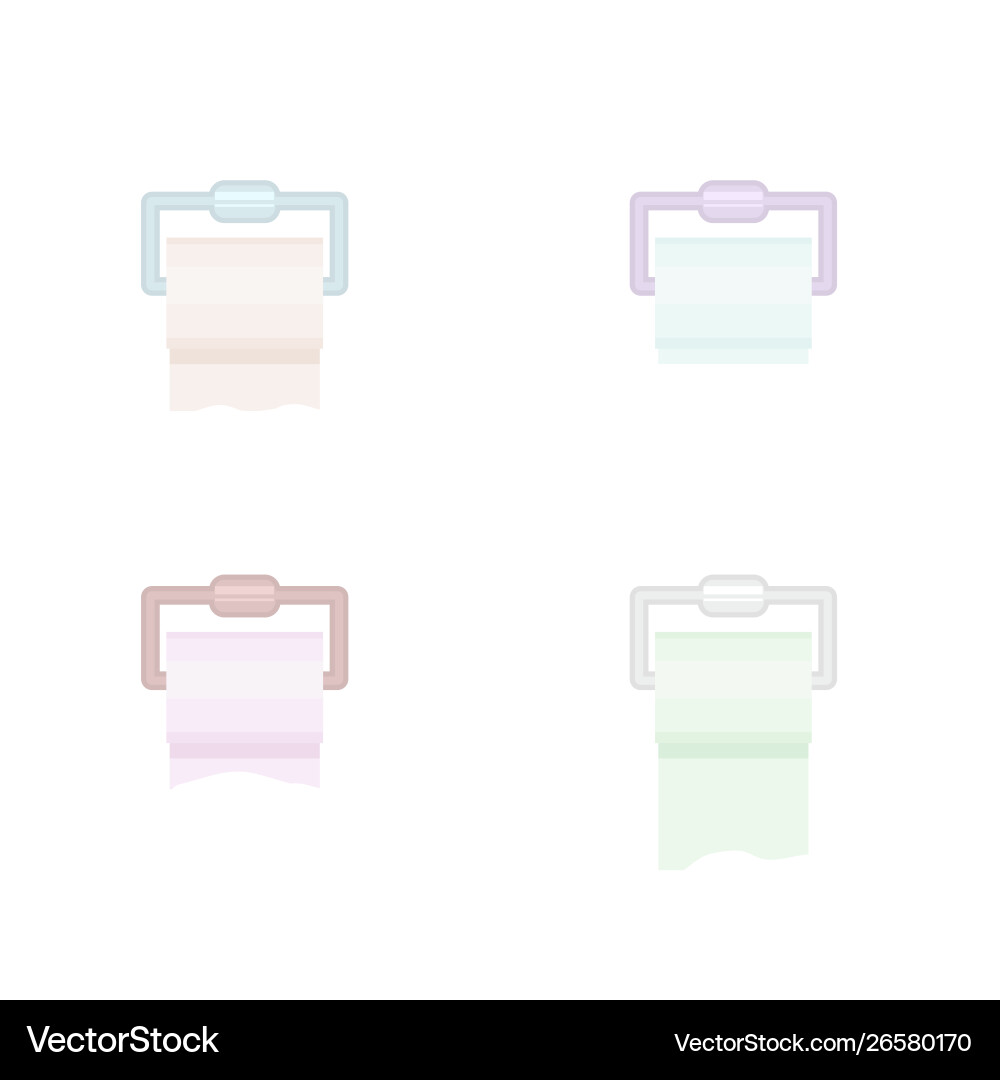 Toilet paper roll isolated on a white Royalty Free Vector