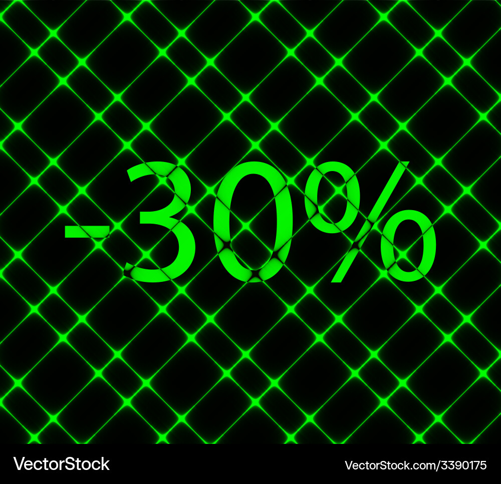 30 percent discount icon symbol flat modern web Vector Image