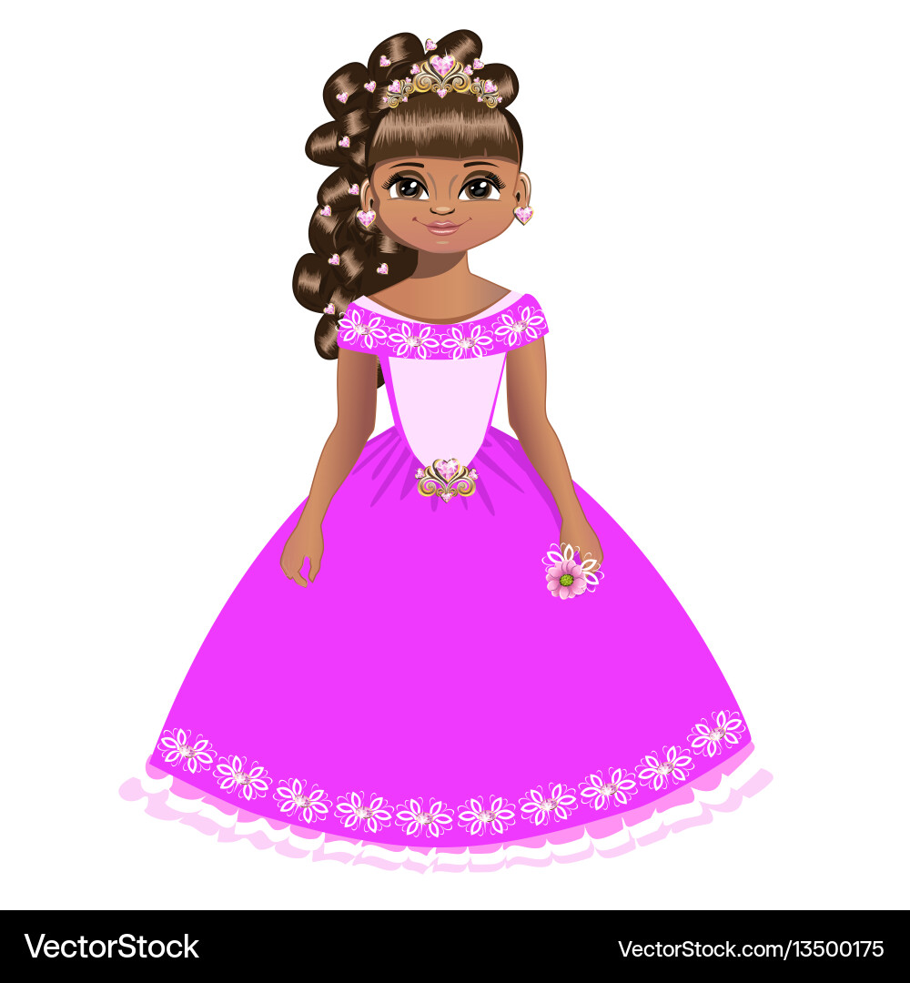 Beautiful princess with diadem Royalty Free Vector Image
