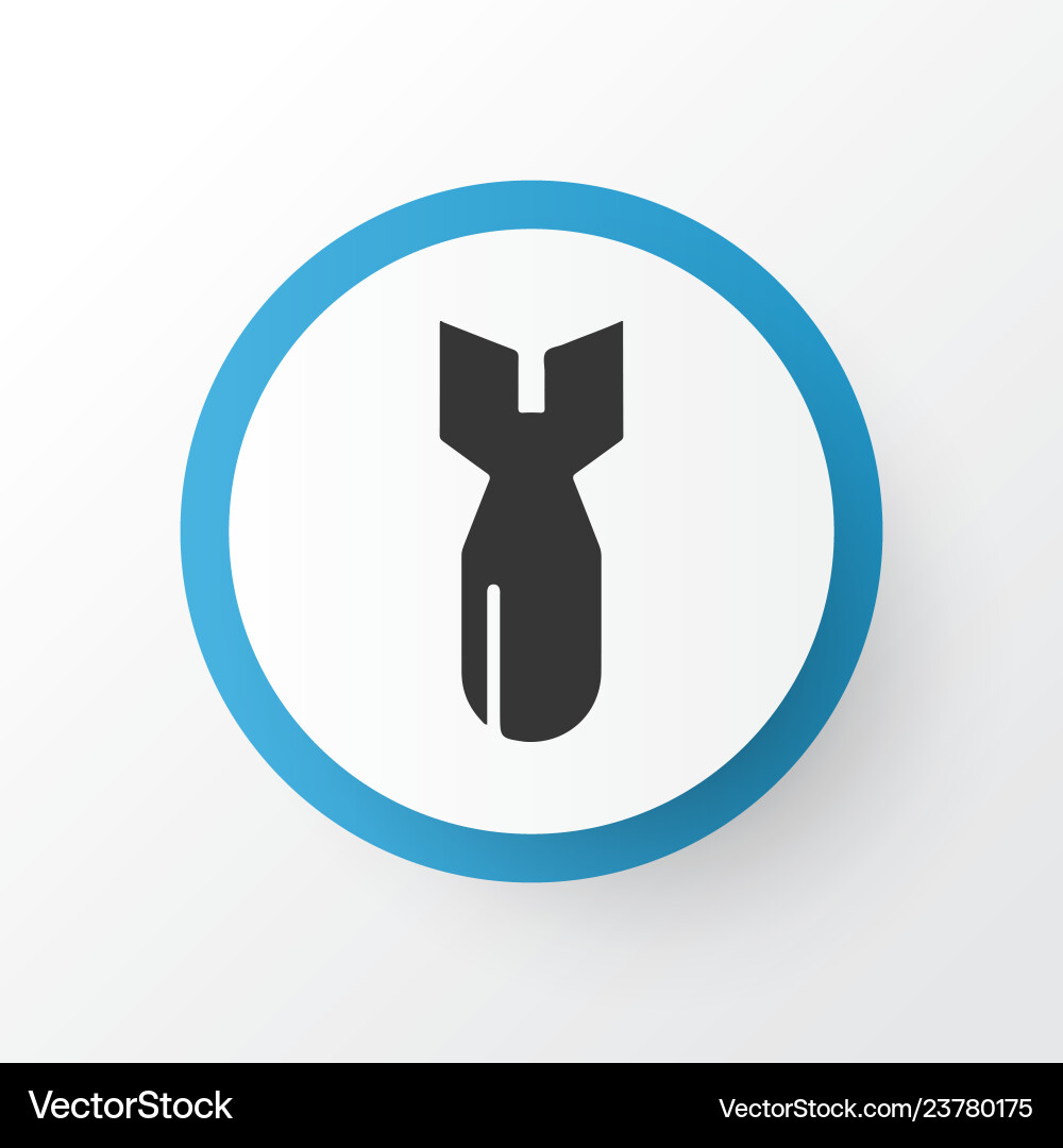 Bomb icon symbol premium quality isolated rocket Vector Image