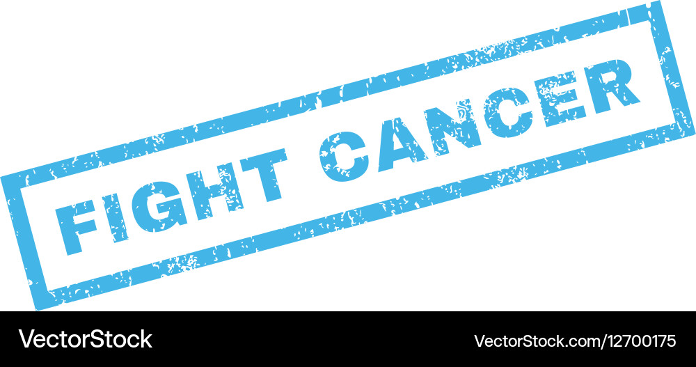Fight cancer rubber stamp Royalty Free Vector Image