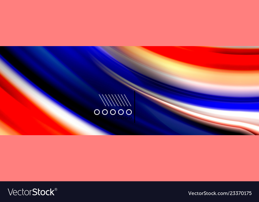 Fluid liquid wave pattern Royalty Free Vector Image
