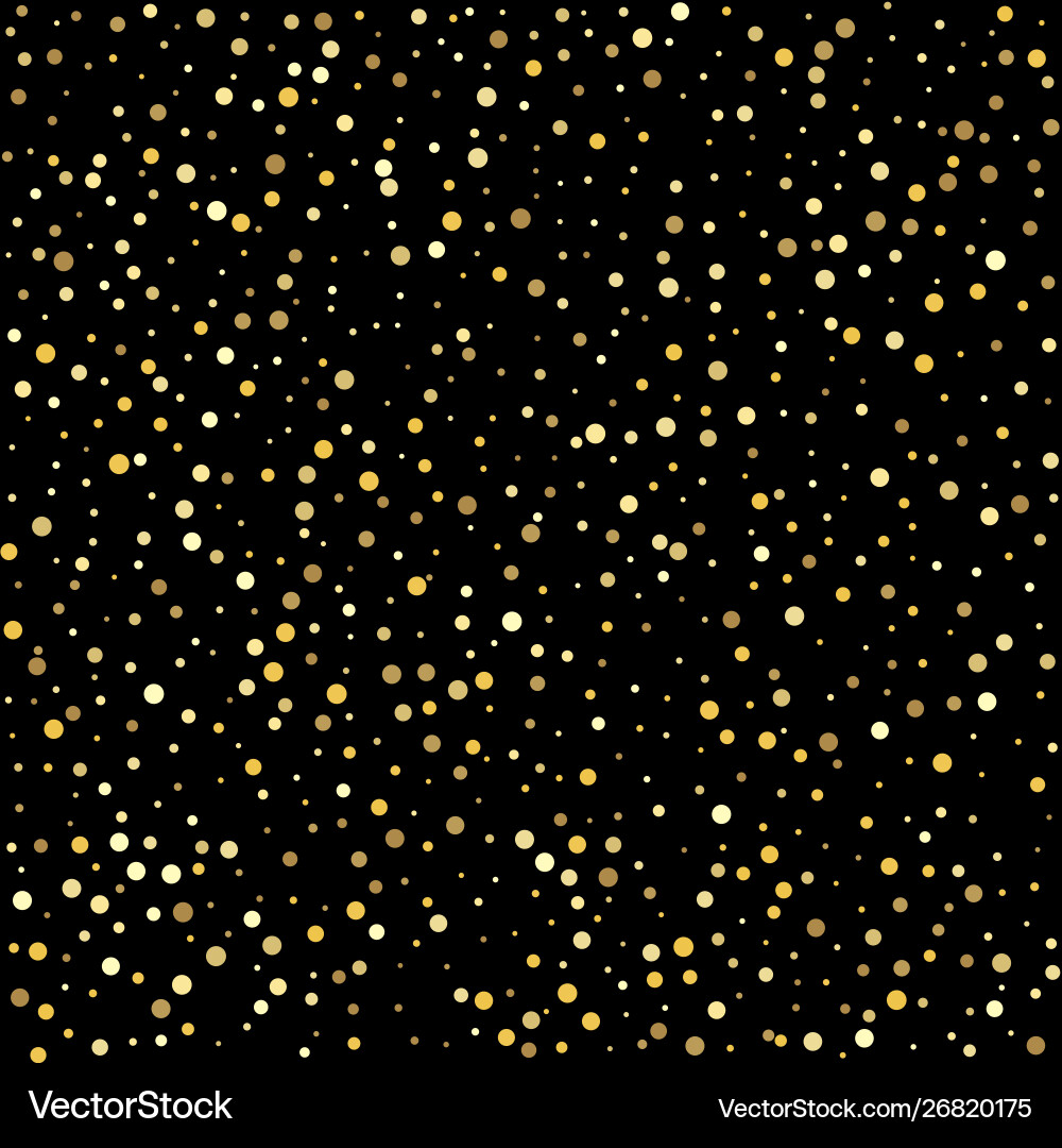 Gold dots on a white background Royalty Free Vector Image