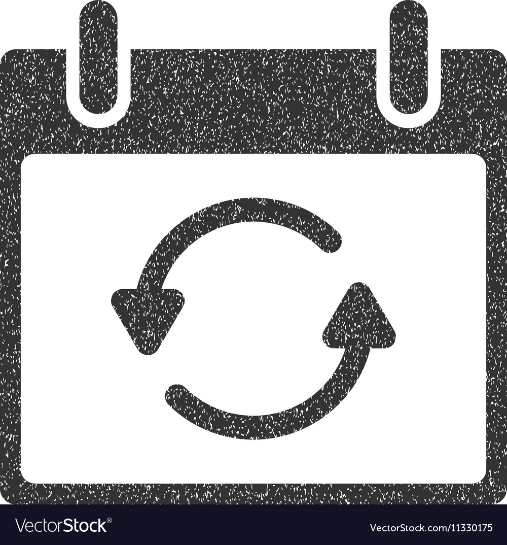 Refresh Calendar Day Grainy Texture Icon Vector Image Refresh Calendar Day Grainy Texture Icon Vector Image