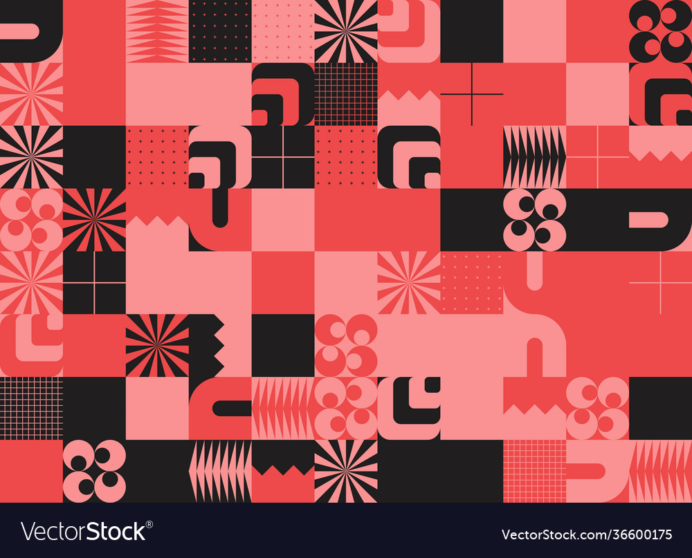 Retro future abstract pattern Royalty Free Vector Image