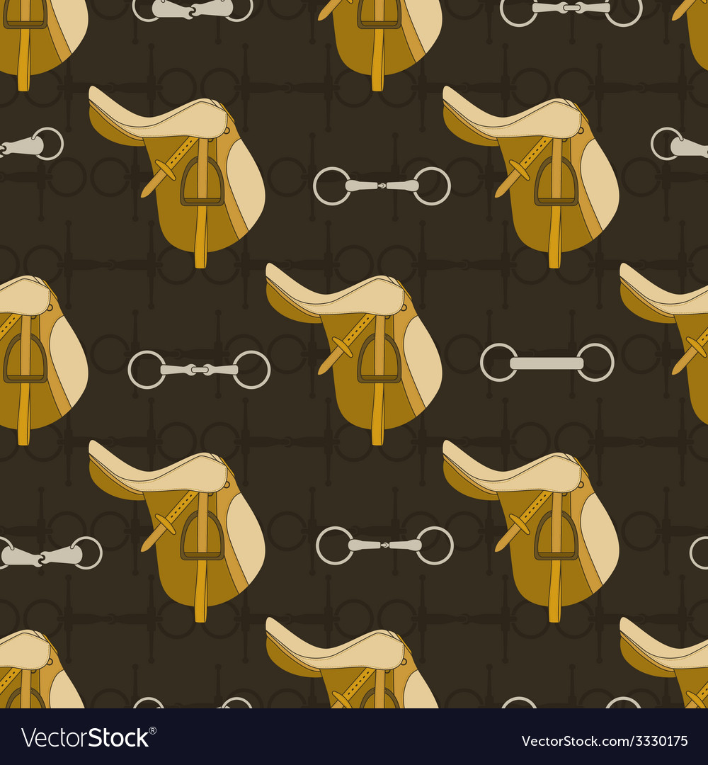 Saddle background Royalty Free Vector Image - VectorStock