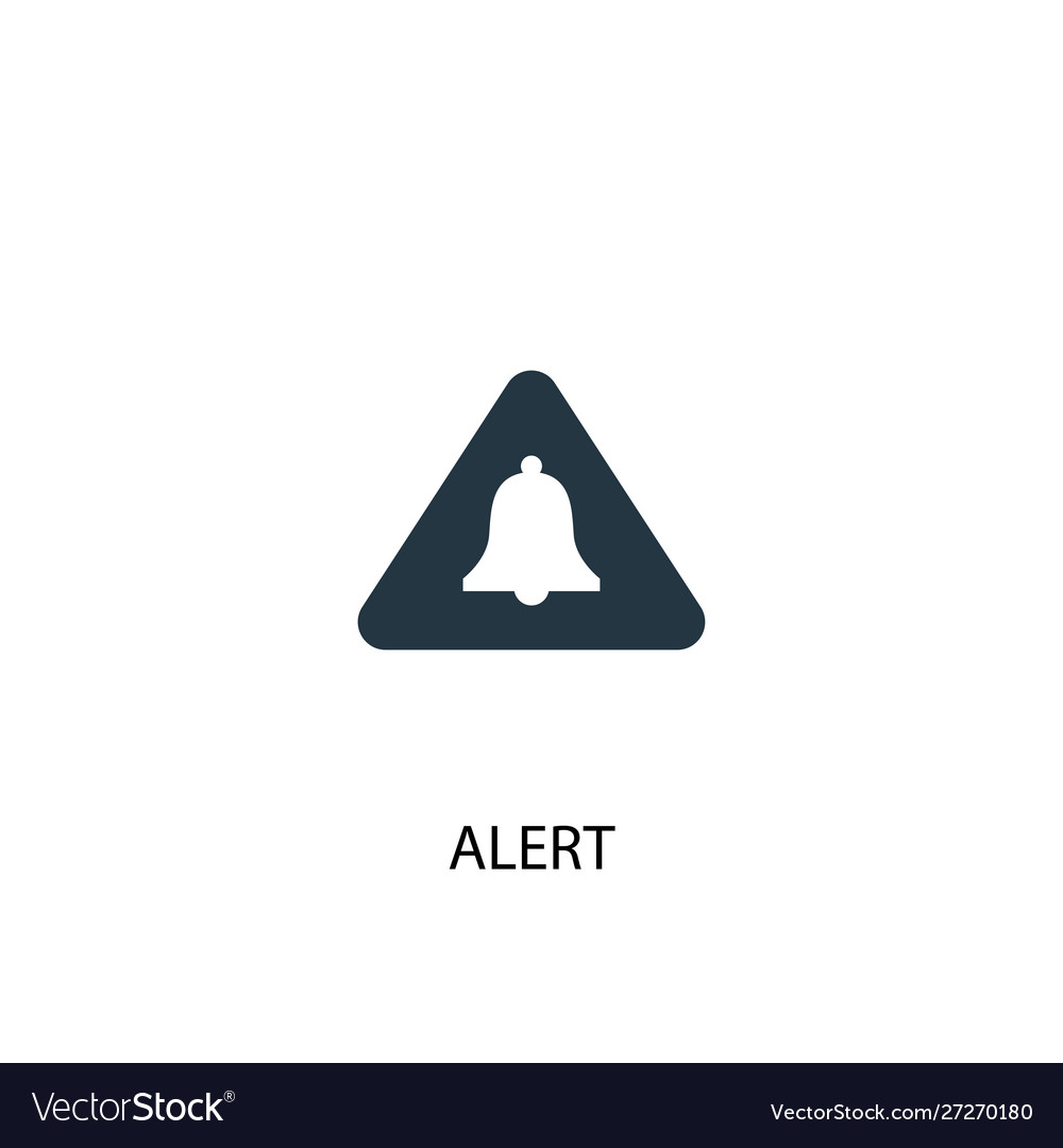 Alert icon simple element Royalty Free Vector Image
