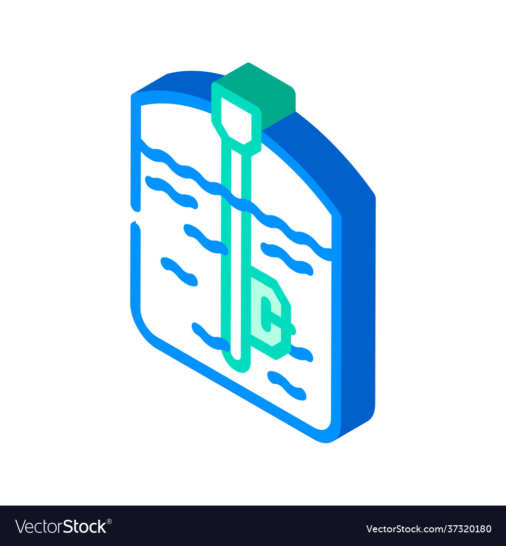 Capacitive sensor isometric icon Royalty Free Vector Image
