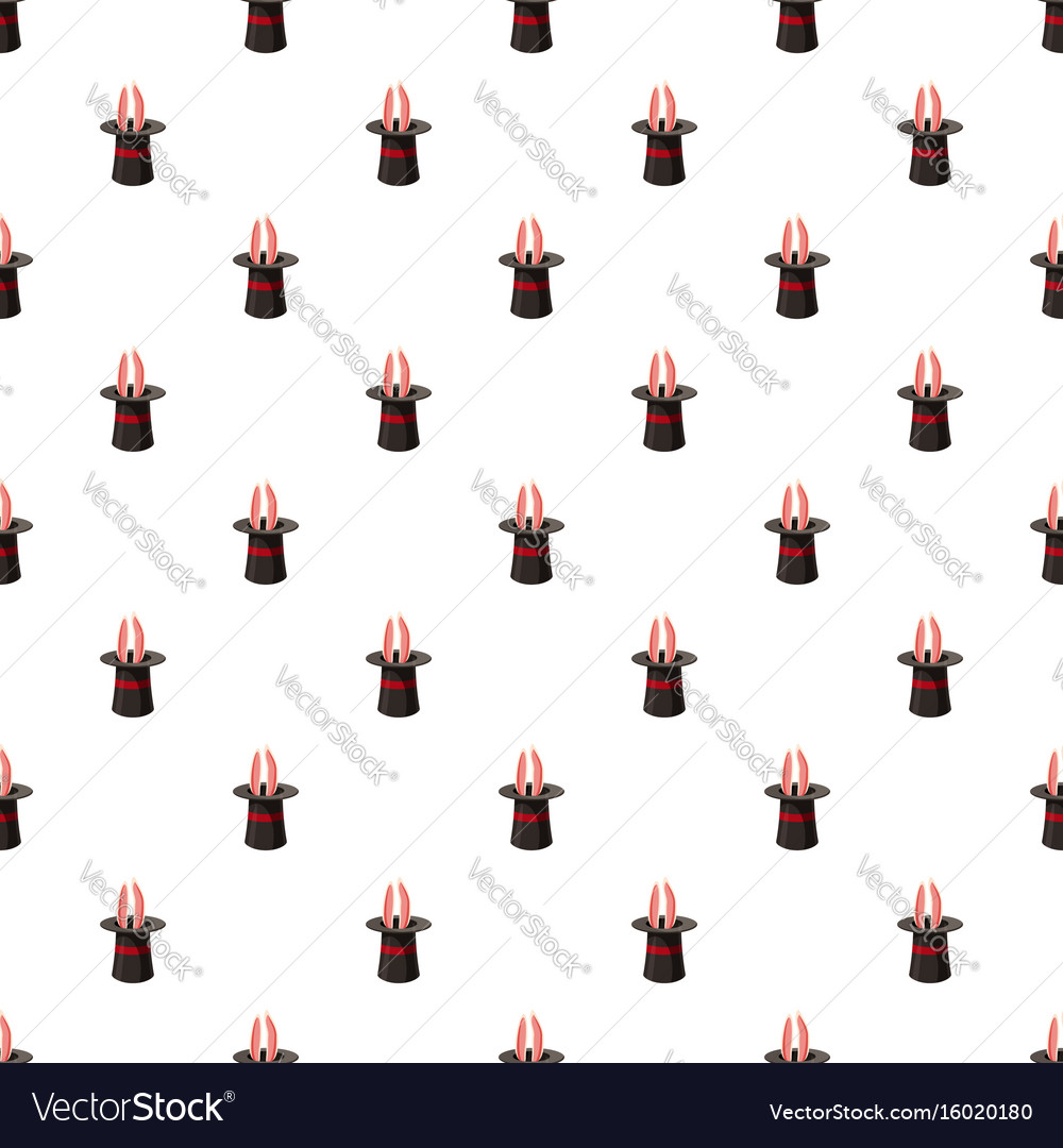 Magic hat pattern Royalty Free Vector Image - VectorStock