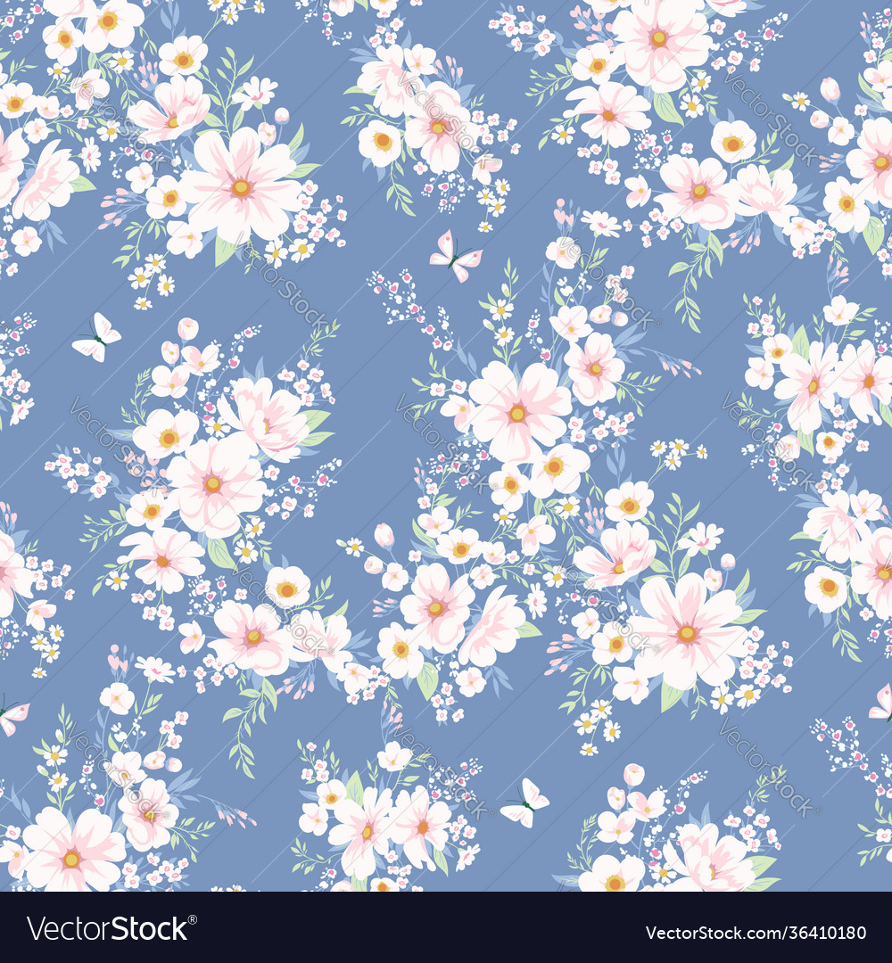Seamless spring pattern 1 Royalty Free Vector Image