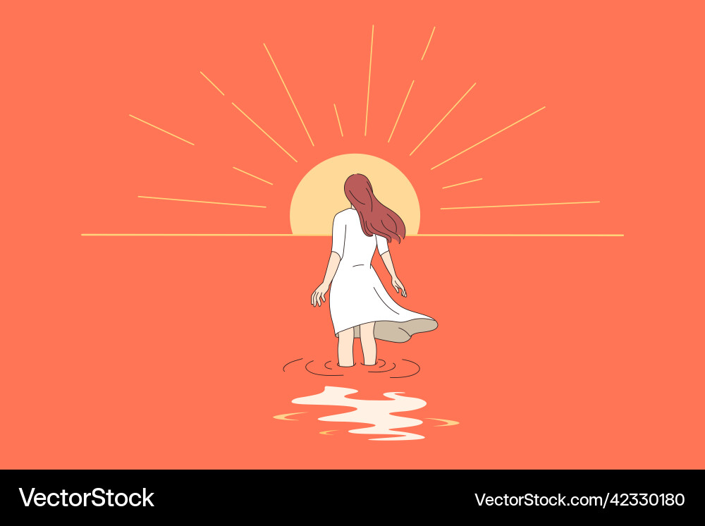 Woman in process of self-development and discovery