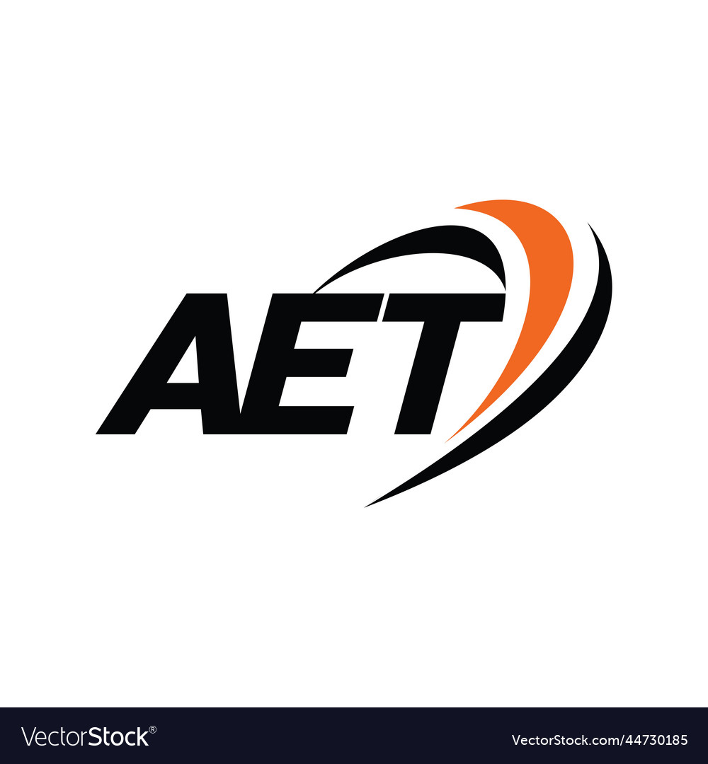 Aet monogram logo Royalty Free Vector Image - VectorStock