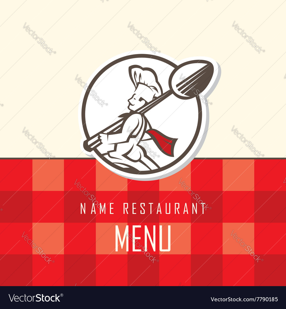 Chef menu design Royalty Free Vector Image - VectorStock
