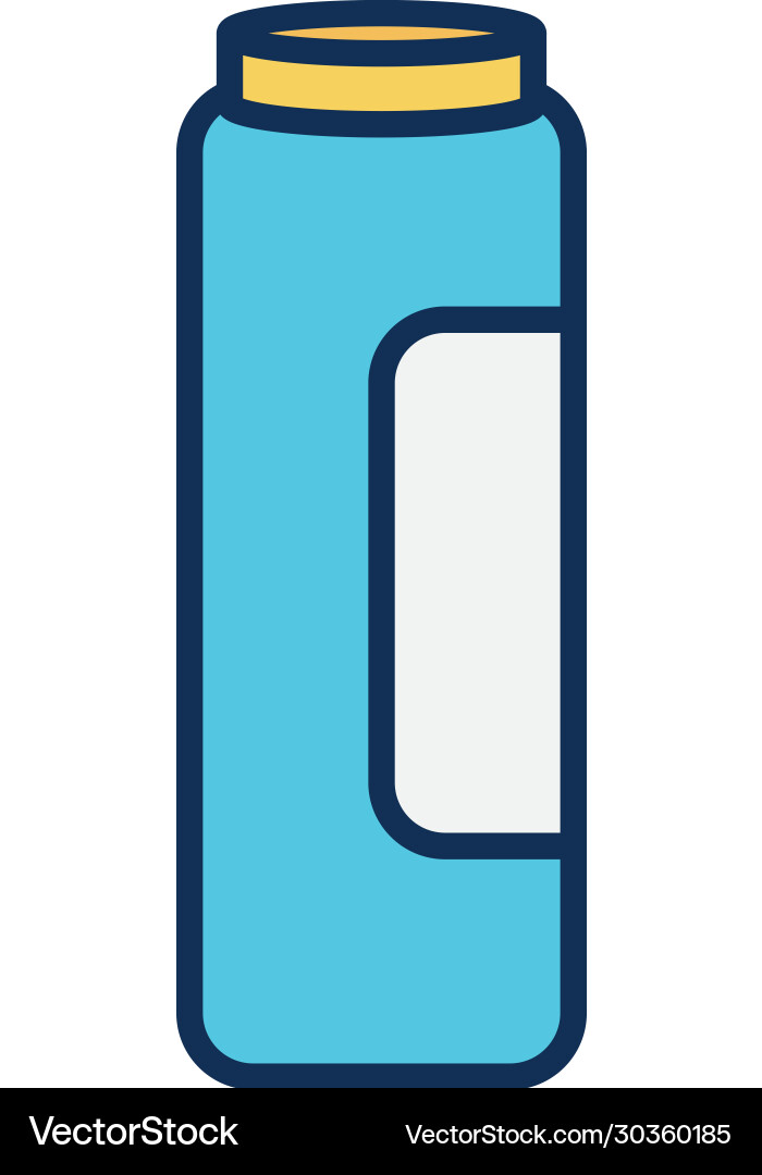 Cleaning powders bottle icon line fill style Vector Image