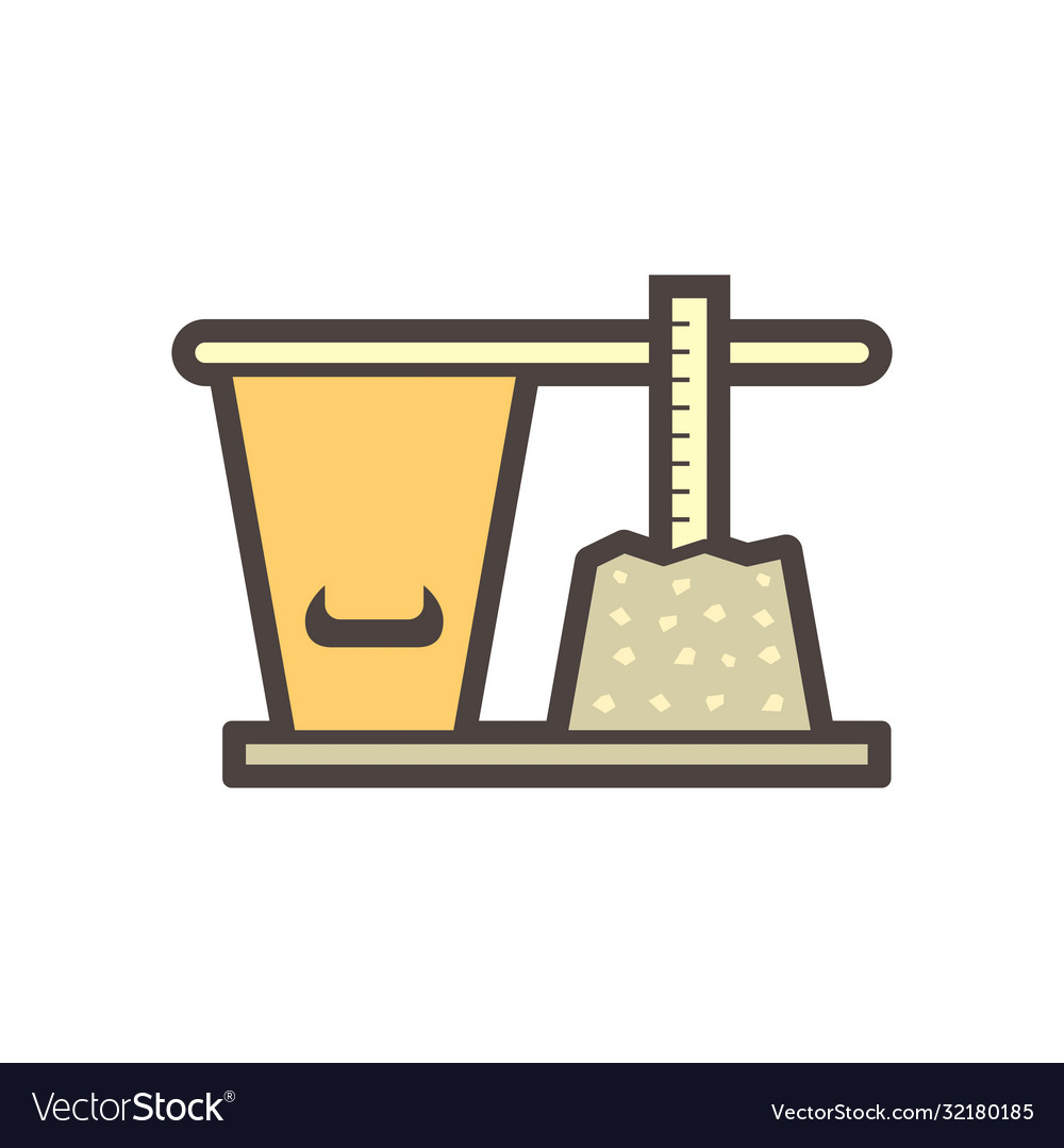 Concrete testing icon Royalty Free Vector Image