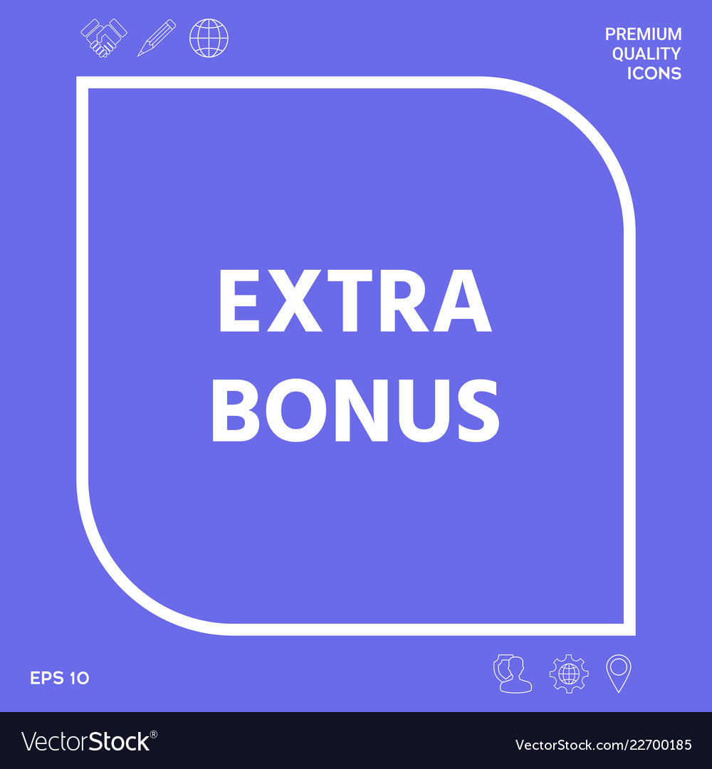 Extra bonus - button graphic elements Royalty Free Vector