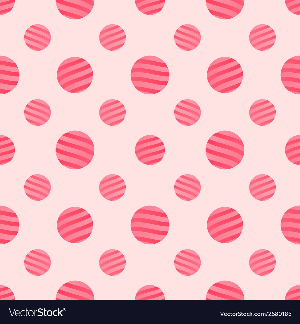 Seamless Pink Dots Background Pattern Royalty Free Vector