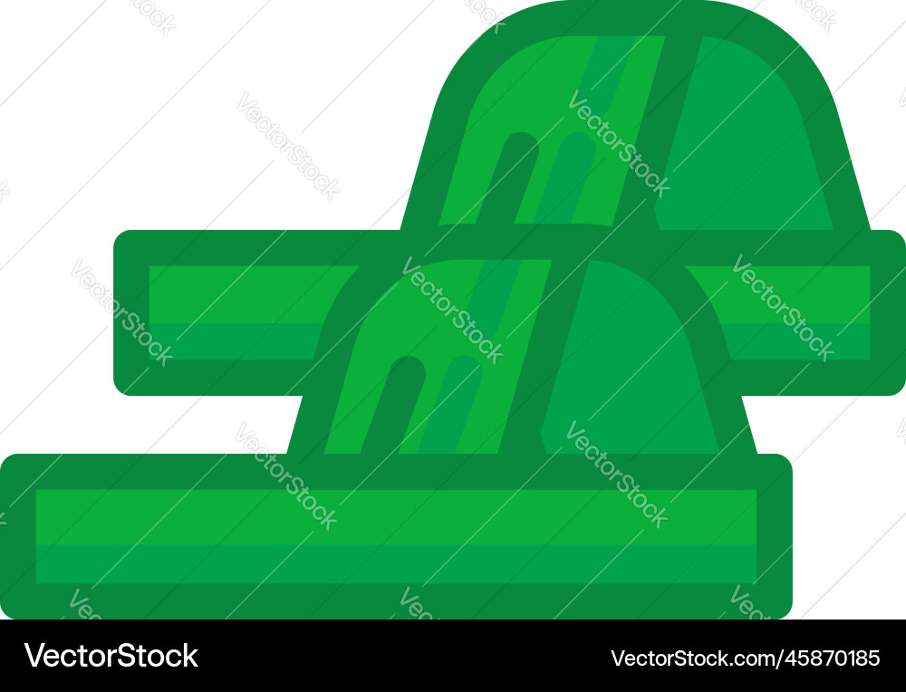 Slippers domestic comfortable shoes icon Vector Image