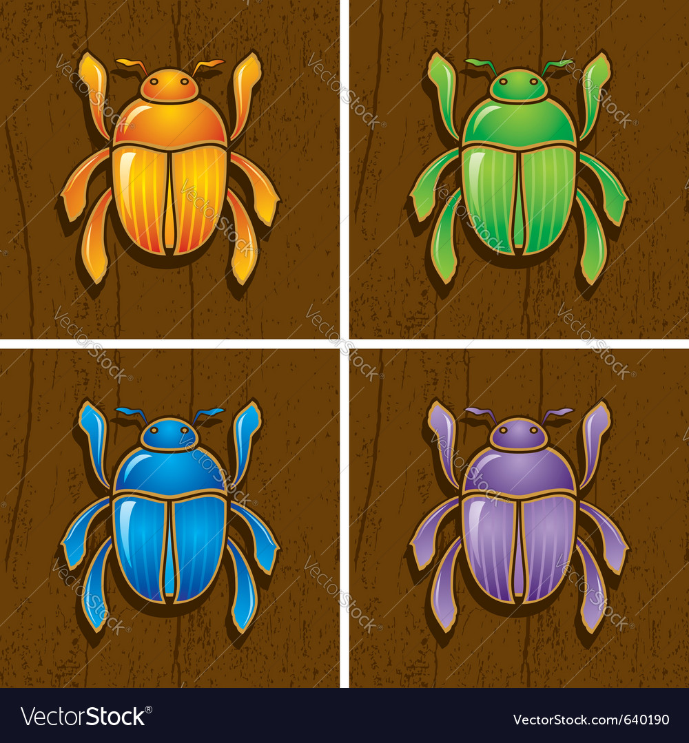 Beetles Royalty Free Vector Image - VectorStock