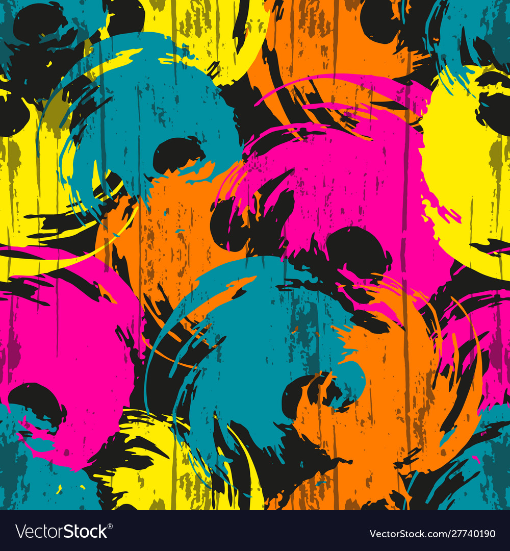 Bright abstract geometric seamless pattern Vector Image