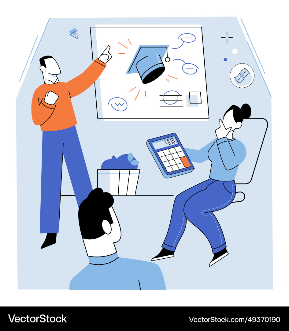 Business training business lectures provide in Vector Image