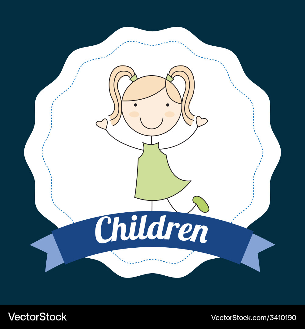 Children design Royalty Free Vector Image - VectorStock